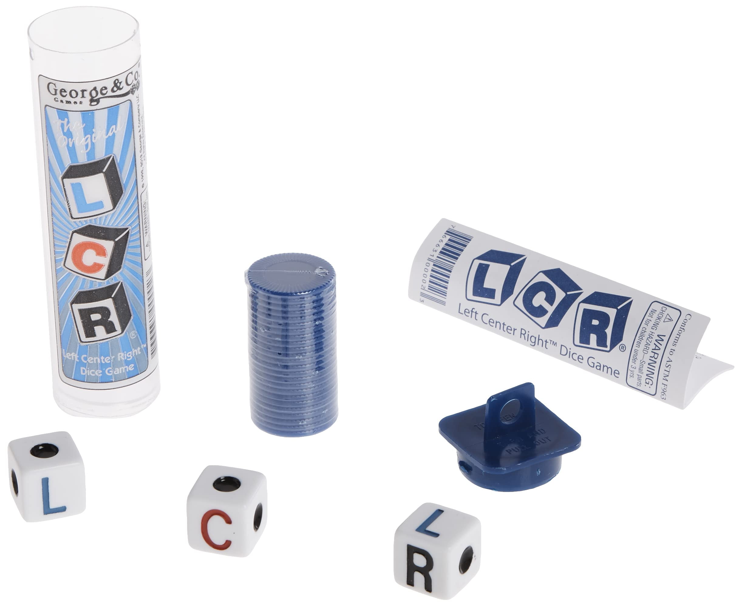 Left Right Center LCR IFF17 Dice Game White - Walmart.com