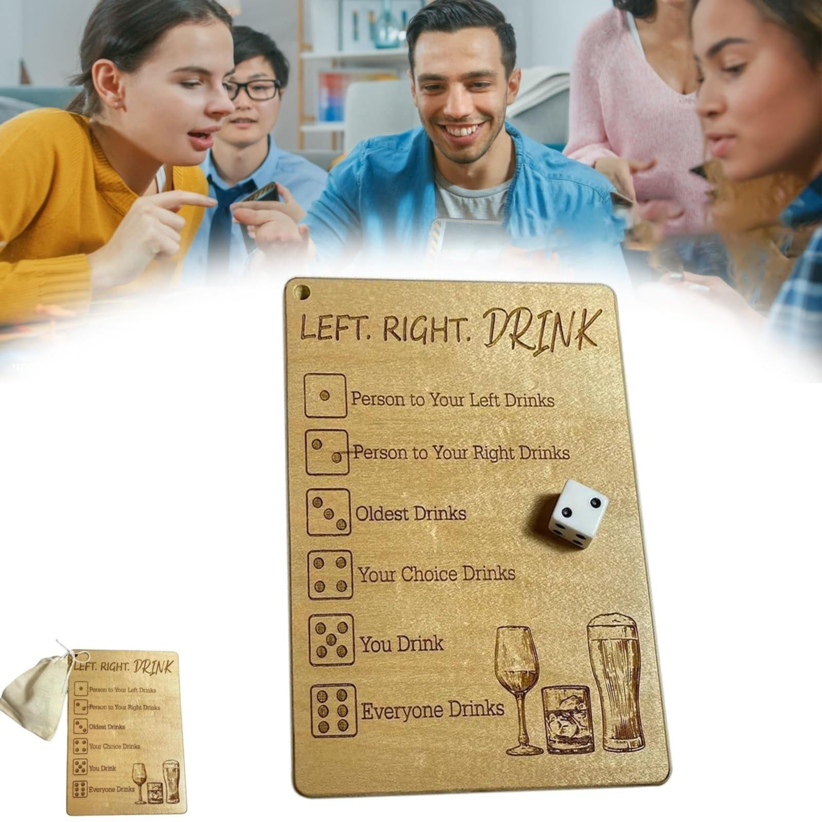 Left Right Drink Drinking Game Adult Drinking Game Left Right Center ...
