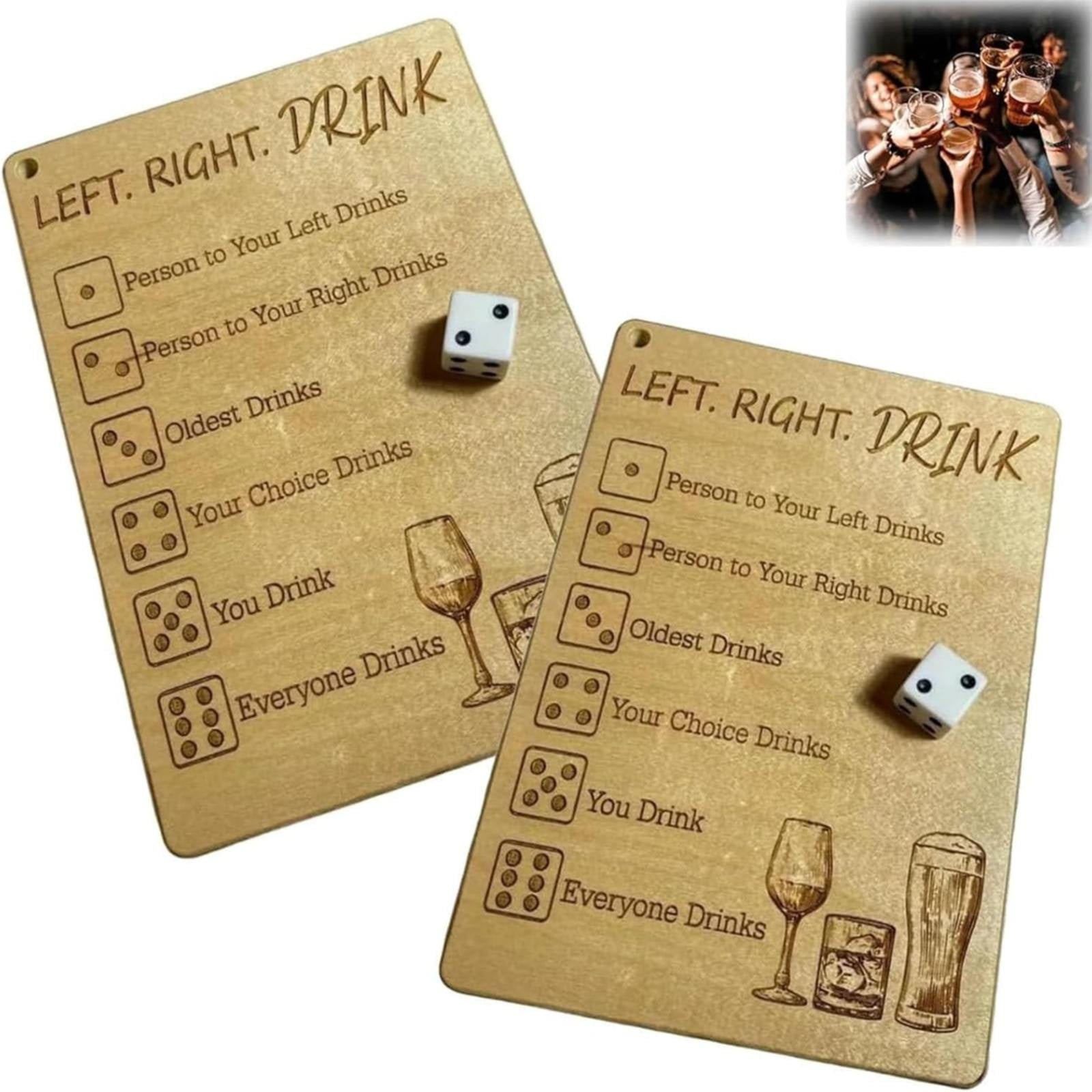 Left Right Drink Drinking Game Adult Drinking Game Left Right Center ...