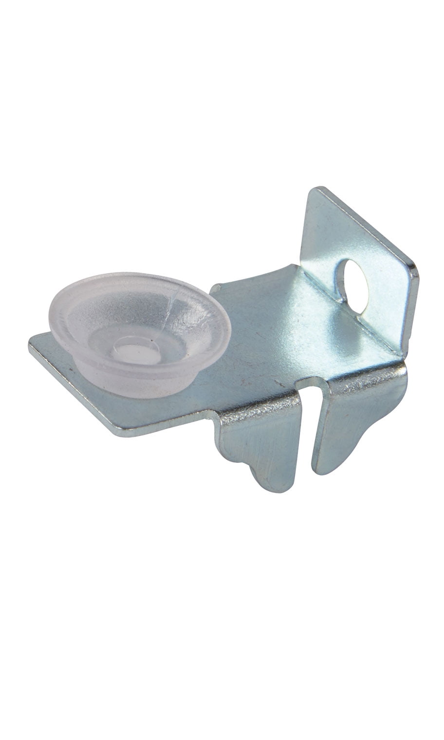SSWBasics Left/Right End Glass Shelf Clips with Rubber Bumpers - Chrome ...