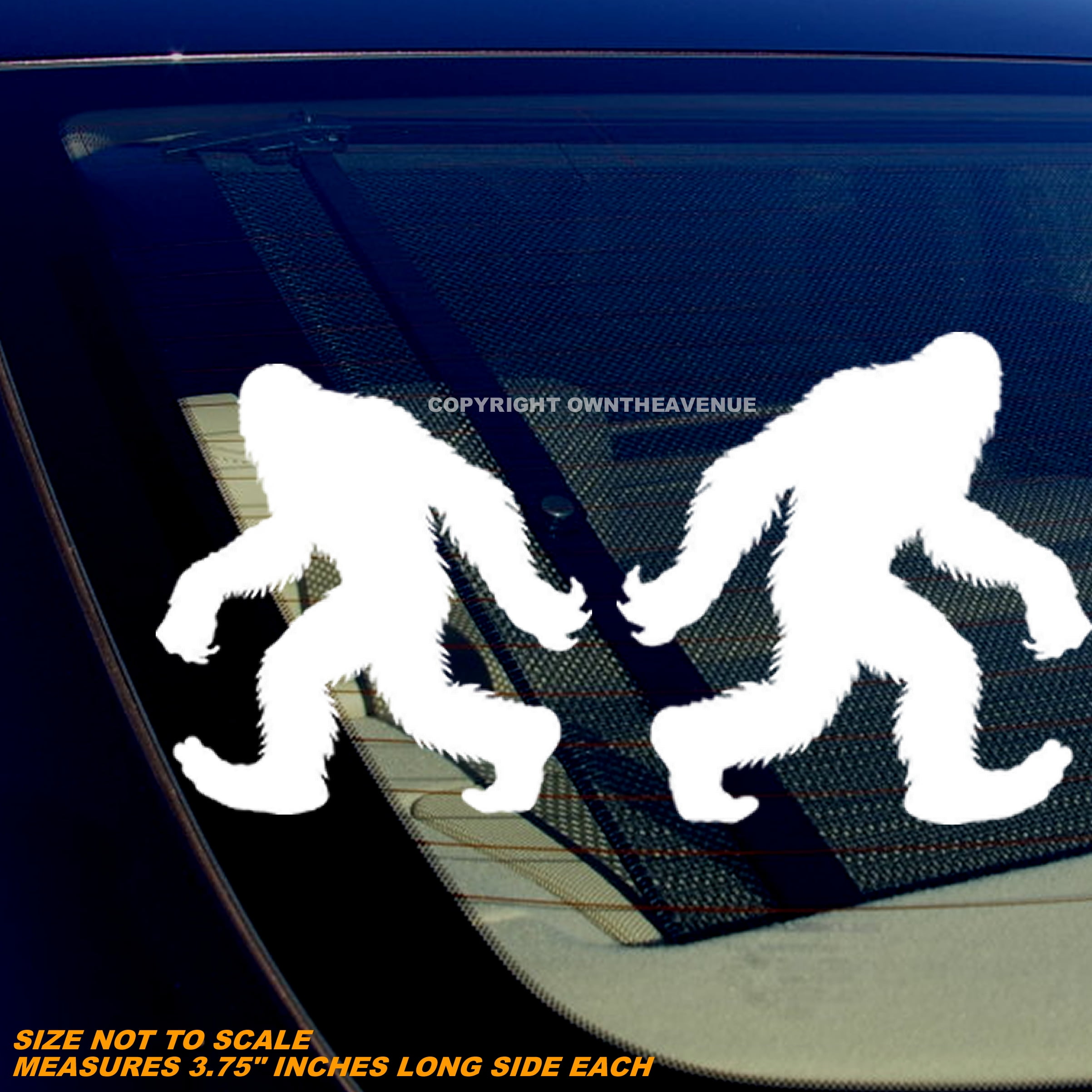 Left & Right Facing Bigfoot Car Truck Laptop Bumper Vinyl Decal ...