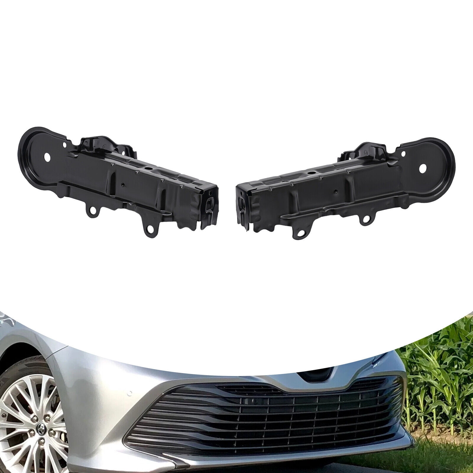 Left+Right Front Bumper Brackets Fit For Toyota Camry 2018 2019 2020 ...