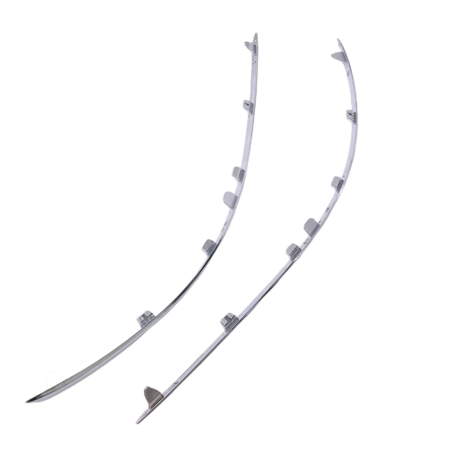 Left+Right Front Bumper Chrome Molding Trim for 2008-2012 Mercedes Benz ...