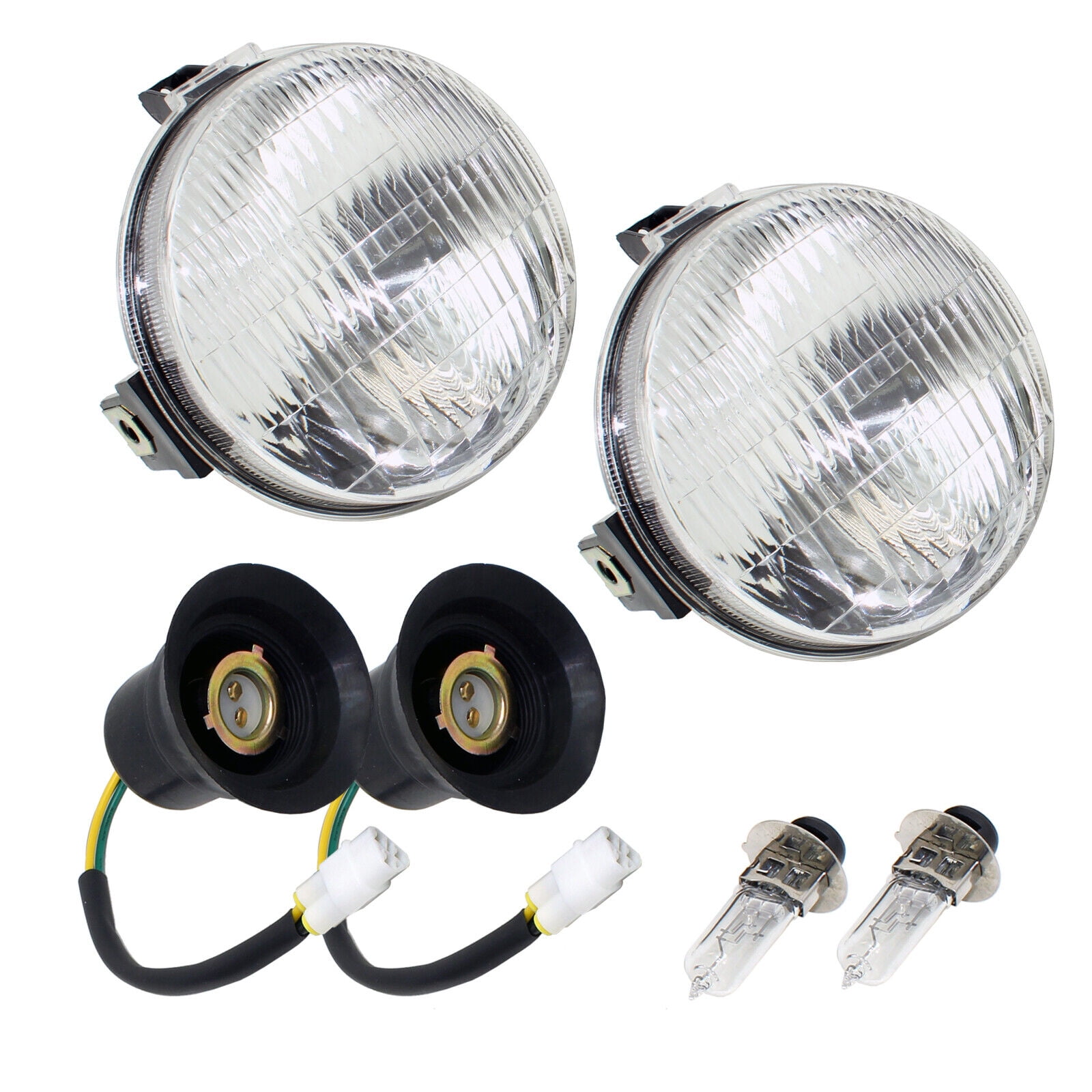 Left & Right Headlight Kit for Yamaha Grizzly 600 YFM600F 4X4 1999 2000 ...