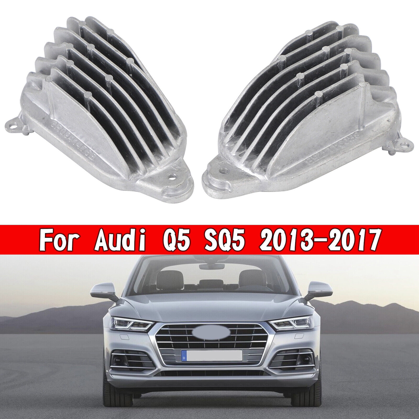 Left+Right LED DRL Control Module 8R0941475B/76B For Audi Q5 SQ5 2013 ...