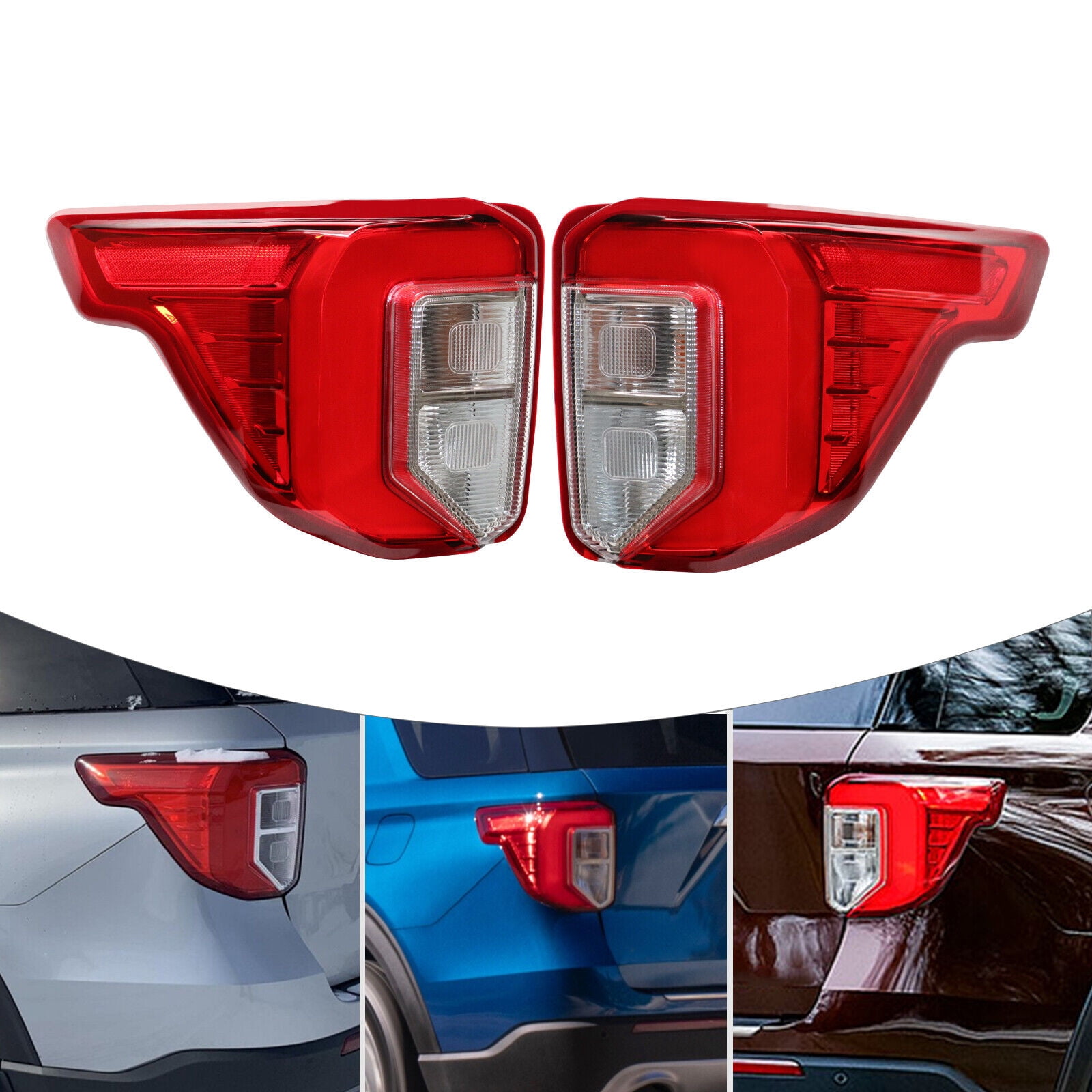Left &Right LED Rear Tail Lights Lamp Brake Fit For 20-22 Ford Explorer ...
