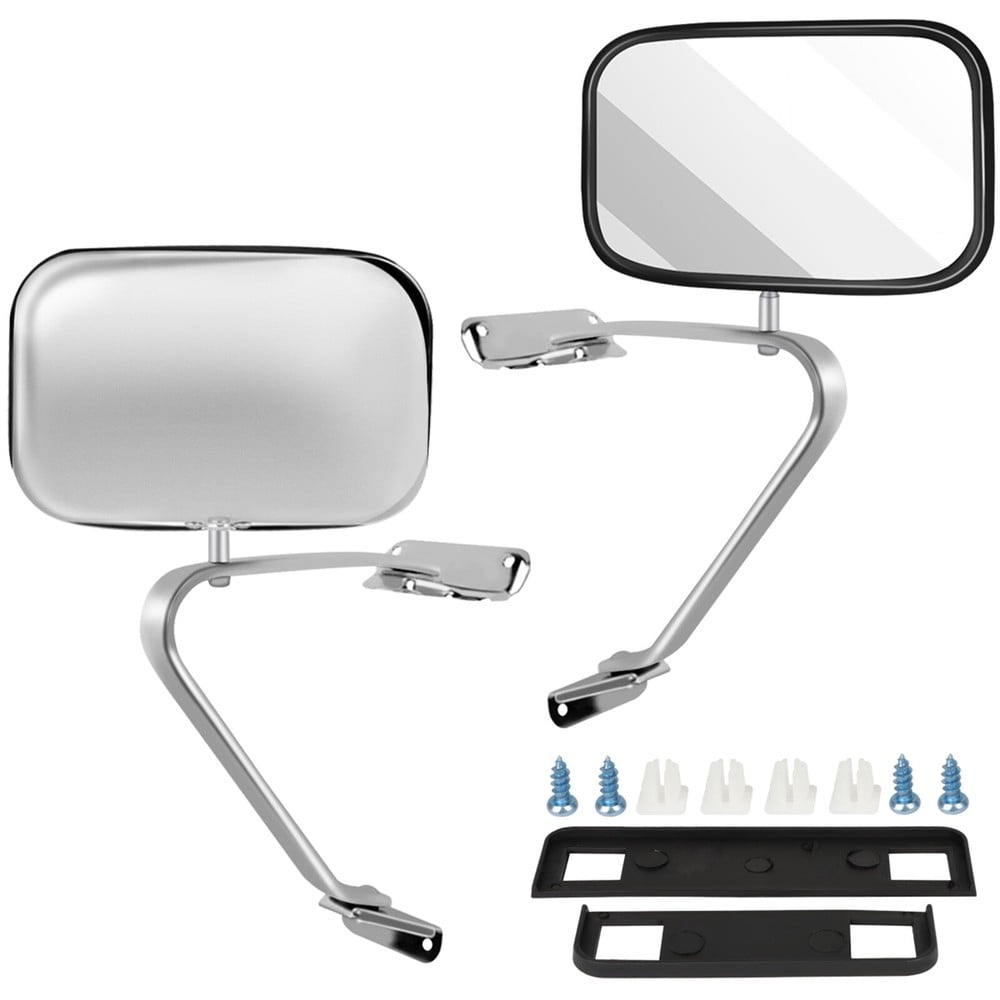 Left+Right Manual Side View Mirrors Pair For Ford F150 F250 F350 Truck ...