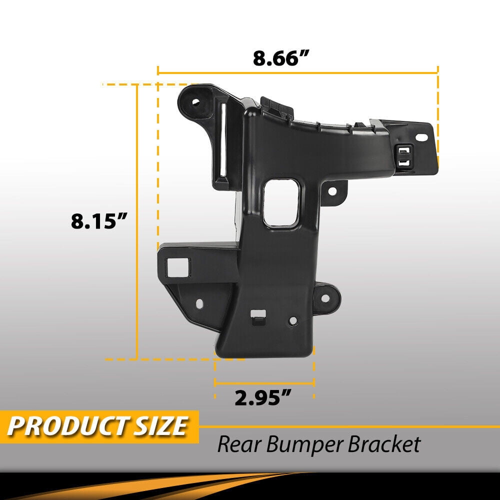 Left & Right Rear Bumper Brackets For Jeep Compass 2017-22 68244465AA ...