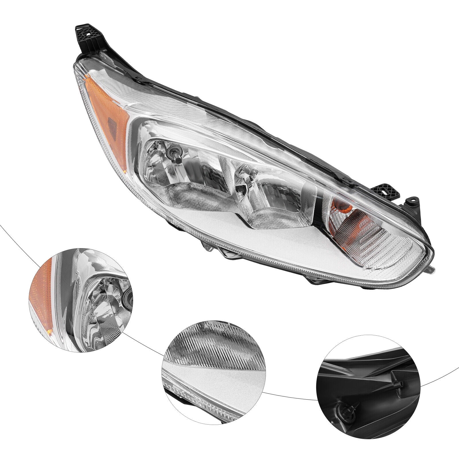 Left+Right Side [Halogen Type] Headlights For 2014 2015 2016 2017 Ford ...