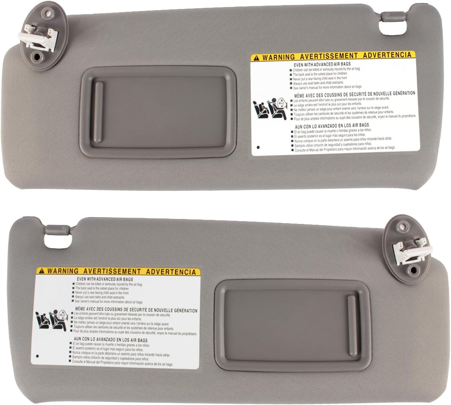 Left&Right Side Sun Visor Replacement for 4RUNNER Toyota 2010 2011 2012 ...