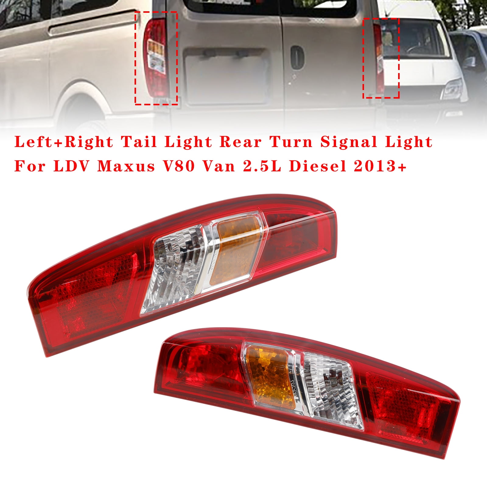Left+Right Tail Light Turn Signal Light For LDV Maxus V80 Van 2.5L ...
