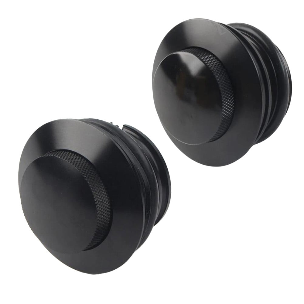 Left+Right Threaded Flush Up Gas Cap Vented Tank Cap for Dyna Black ...