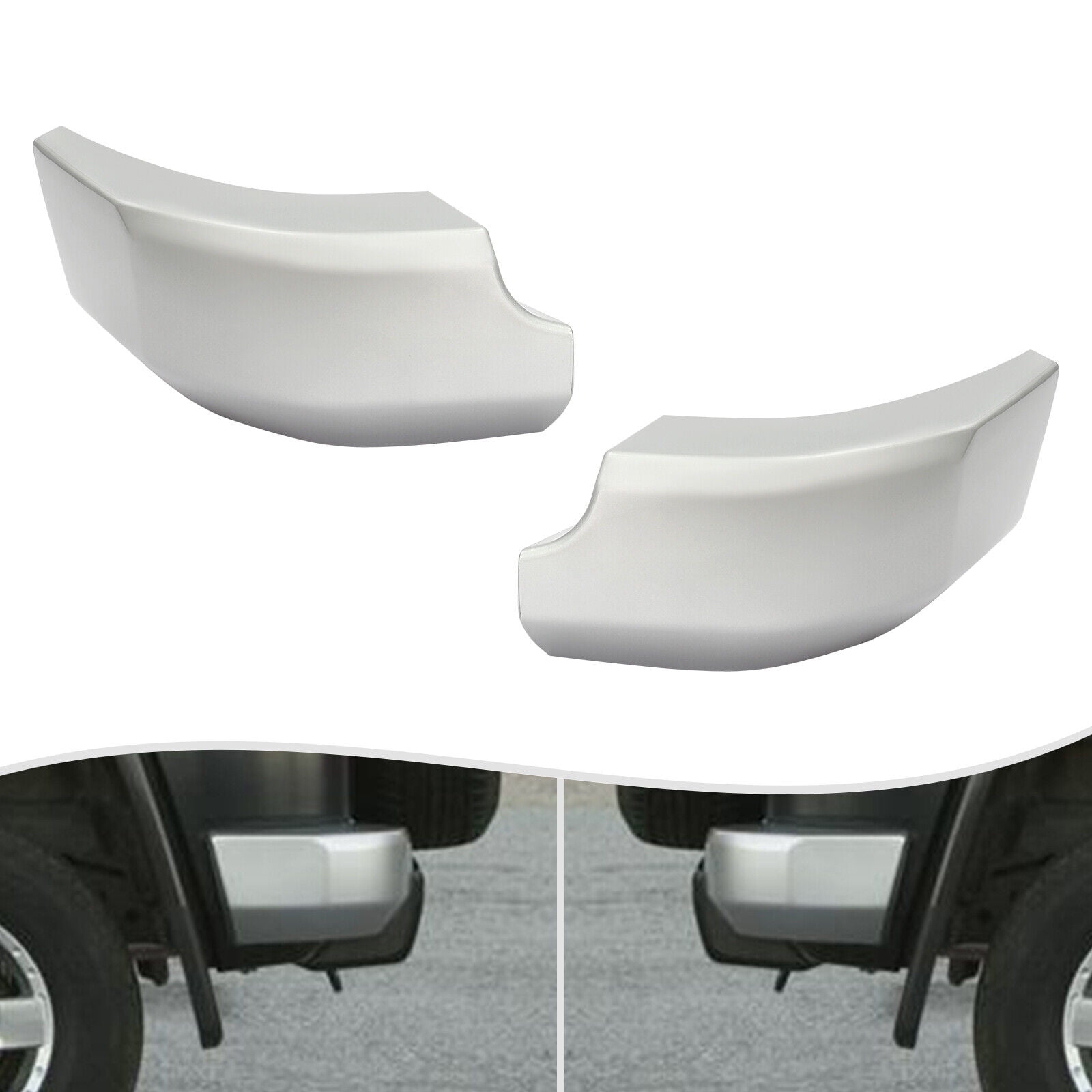 Left+Right for 2007-2014 Toyota FJ Cruiser Rear Bumper Ends Caps ...