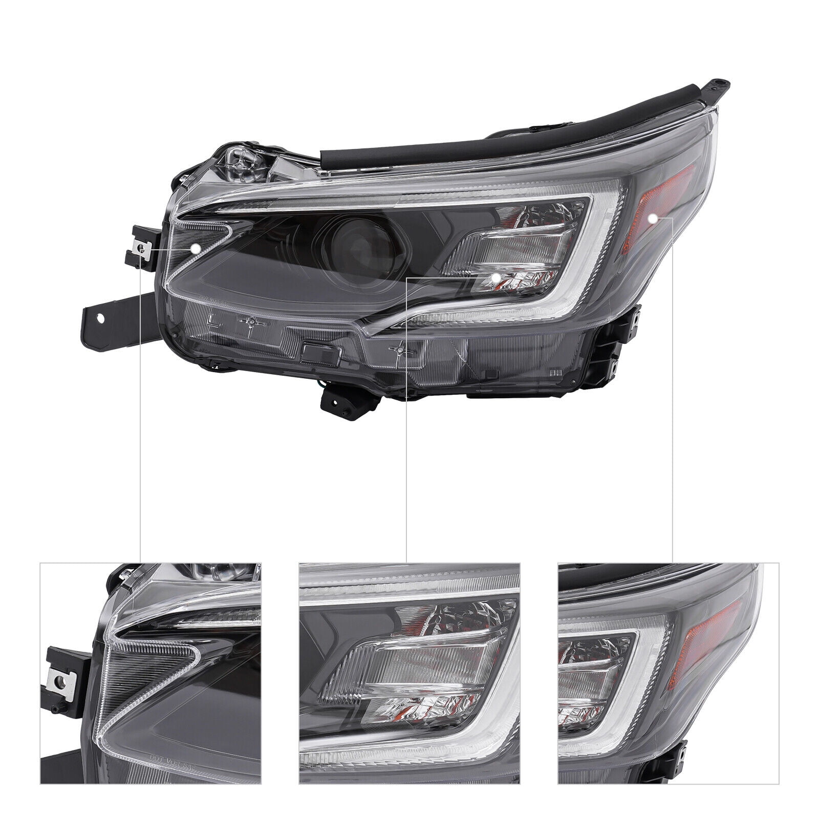 Left Side LED Headlight Headlight Assembly Front Left Driver's Side LED ...