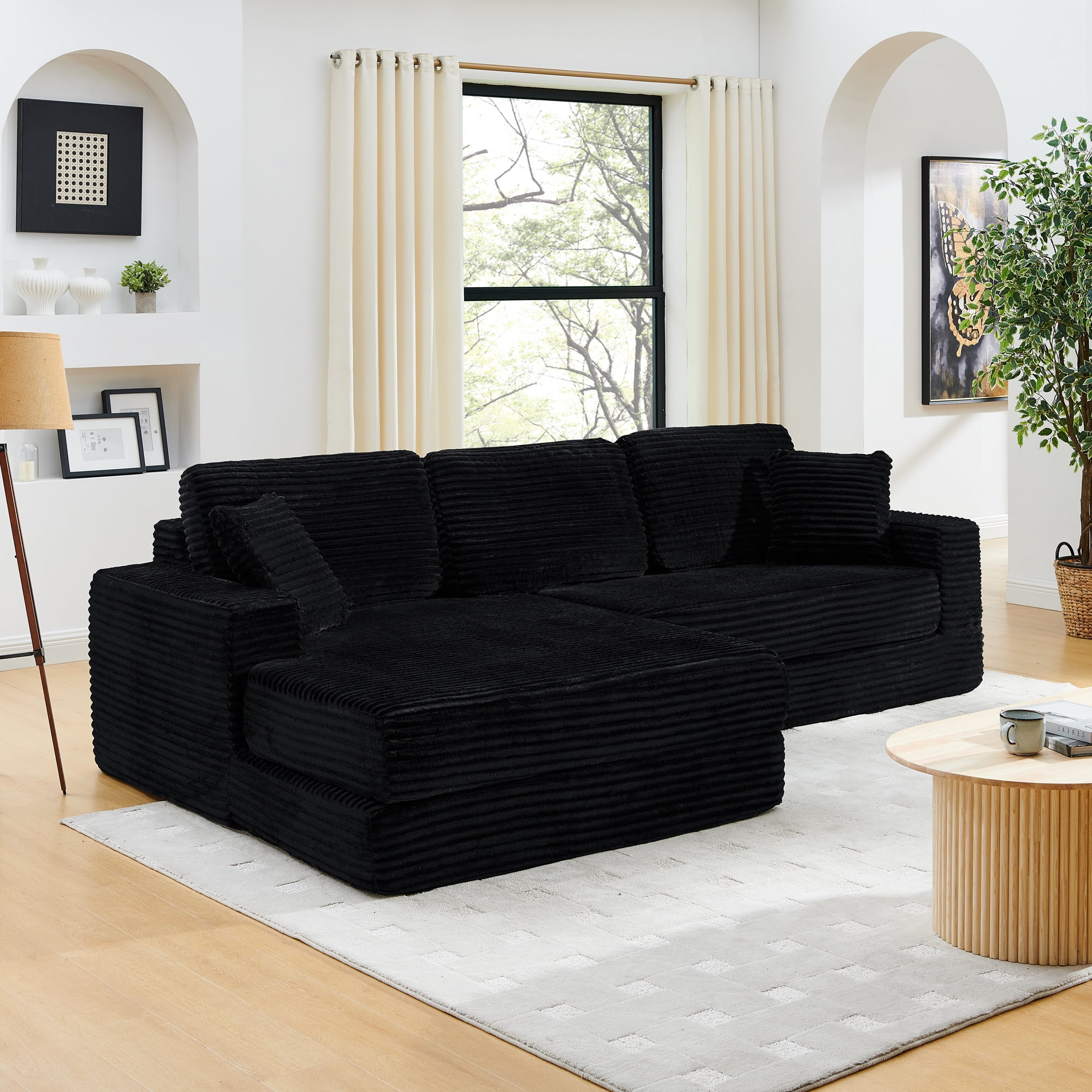 Left Sofa Seat,L shape Modular Sectional Sofa, Compressed Sectional ...