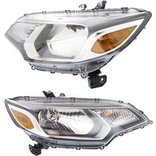 Left and Right Headlights For Honda Fit 2015-2017 Halogen w/ Bulb/s DX ...