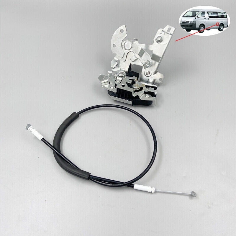 Left sliding door lock machine latch with cable for toyota hiace 2005 ...
