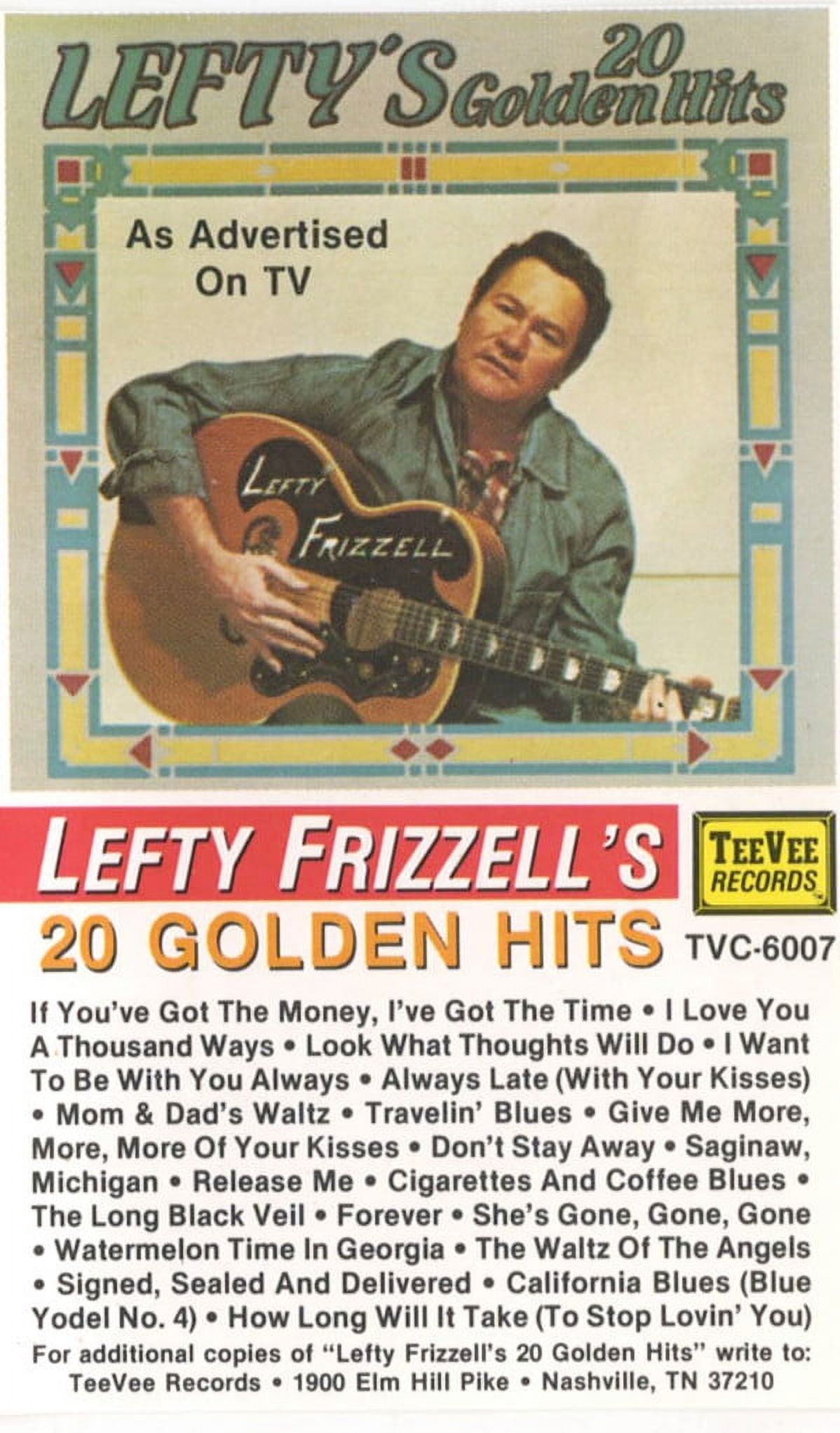 Lefty Frizzell – Lefty's 20 Golden Hits (Cassettte) - Walmart.com Lefty Frizzell – Lefty's 20 Golden Hits (Cassettte) - Walmart.com