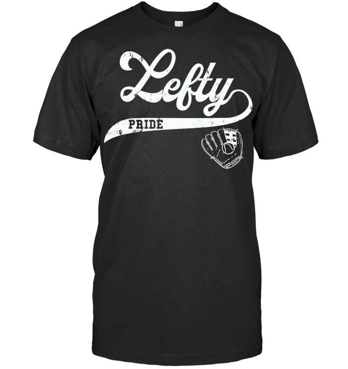 Lefty Left Handed Baseball Softball Proud Woman Men Retro Softball T ...