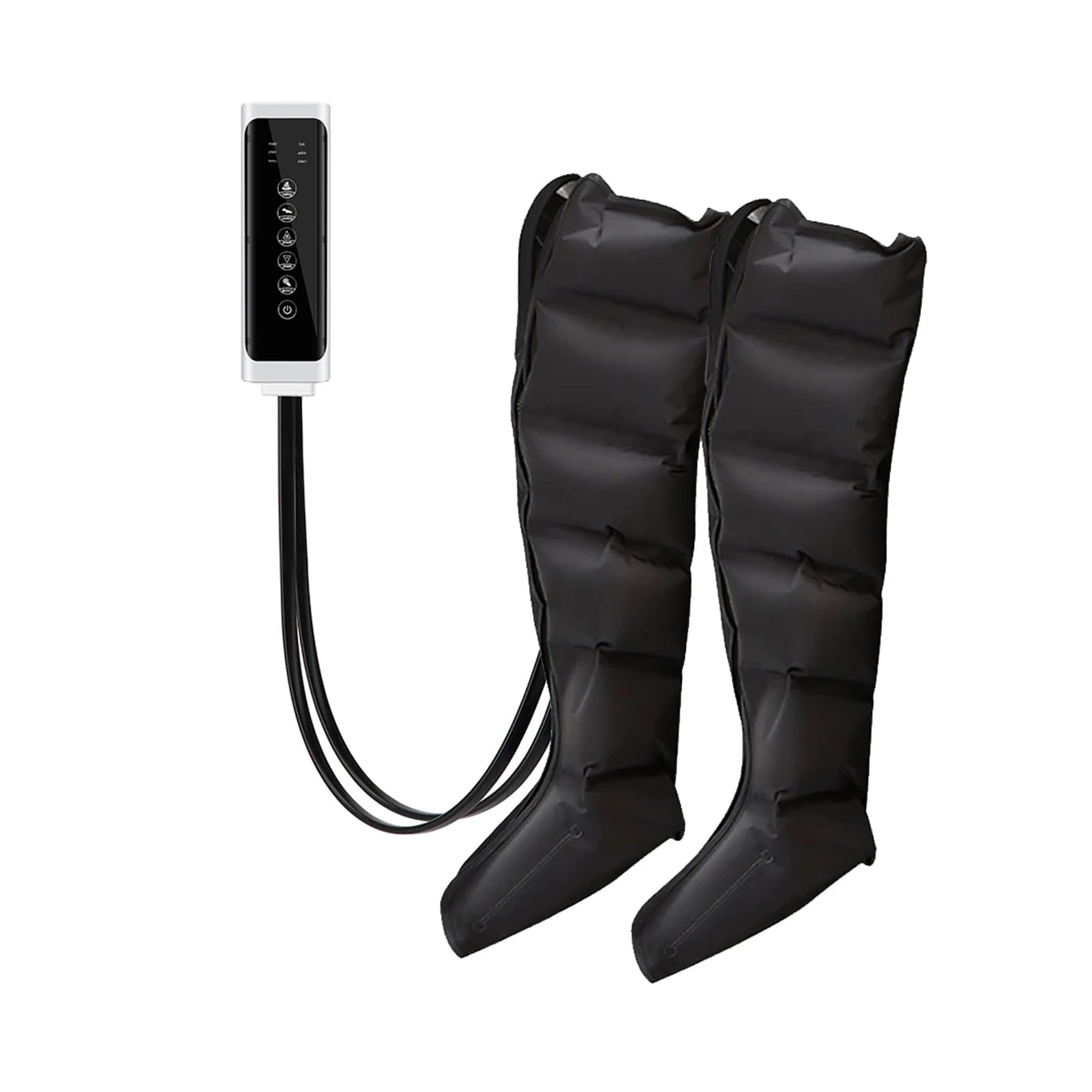 Leg Air Compression Massager Zipper Hot Press Therapy Pump Calf Wrap ...