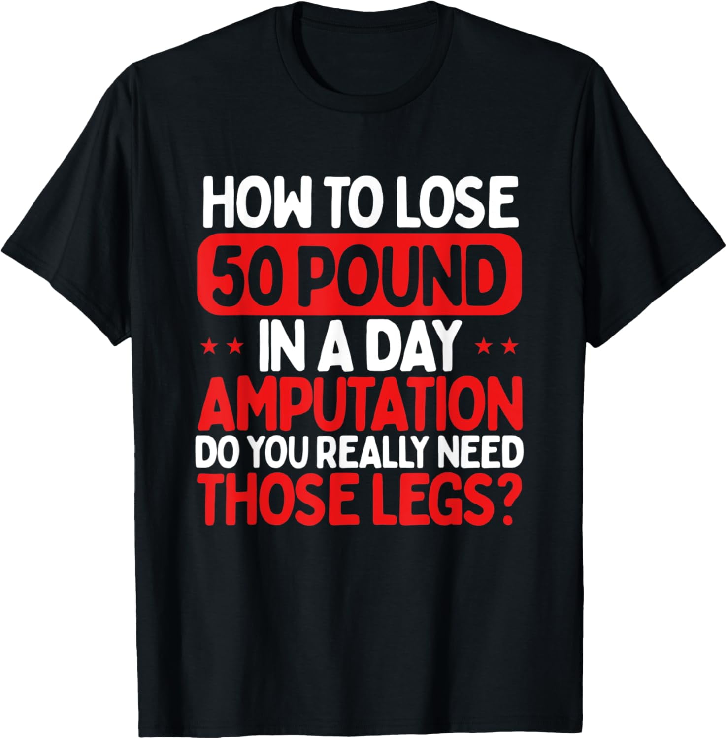 Leg Amputee Shirt Leg Amputation Support Humor Amputee Funny T-Shirt ...