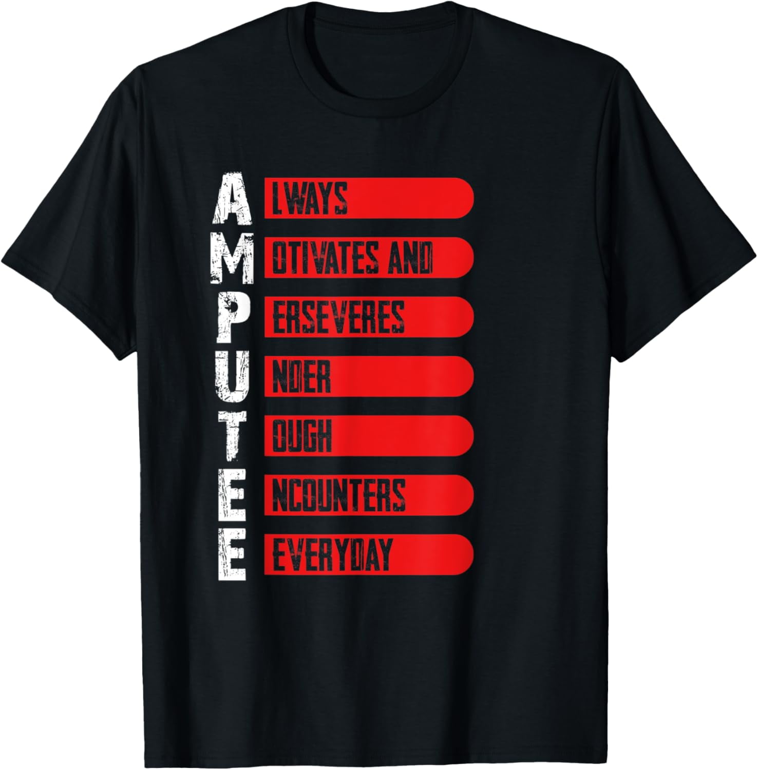 Leg Amputee Shirt Leg Amputation Support Humor Amputee Funny T-Shirt ...