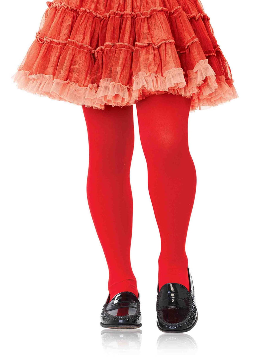 Leg Avenue Children's Girls Opaque Tights, Size 4-6, Red - Walmart.com