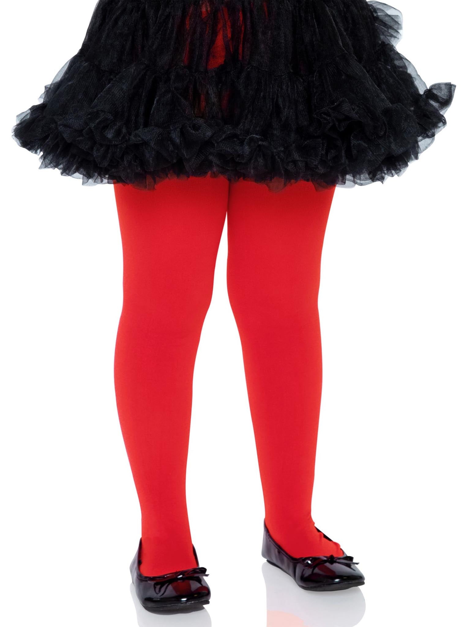 Leg Avenue Children's Girls Opaque Tights, Size 4-6, Red - Walmart.com