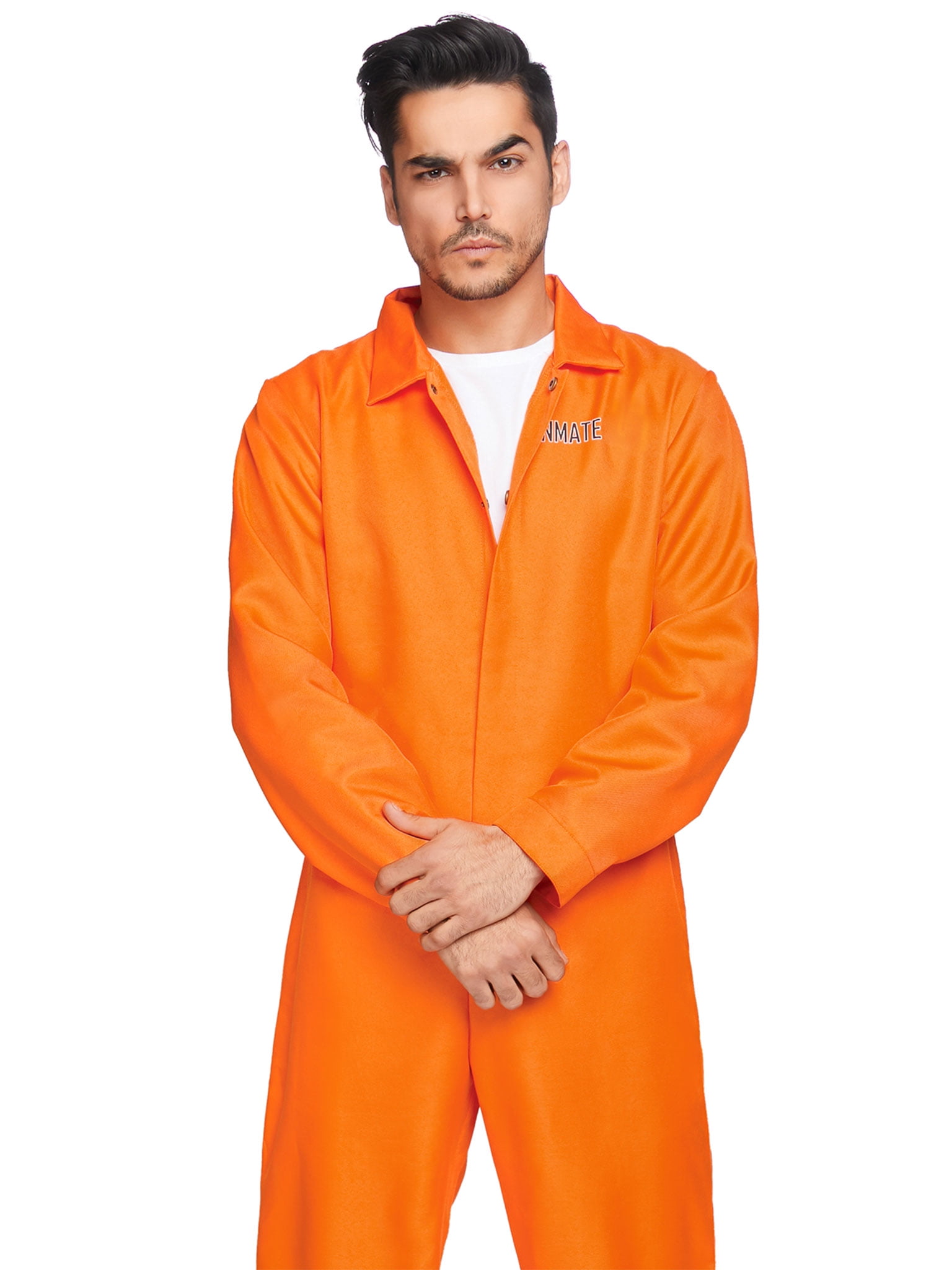 Leg Avenue Men's Prison Jumpsuit Costume - Walmart.com