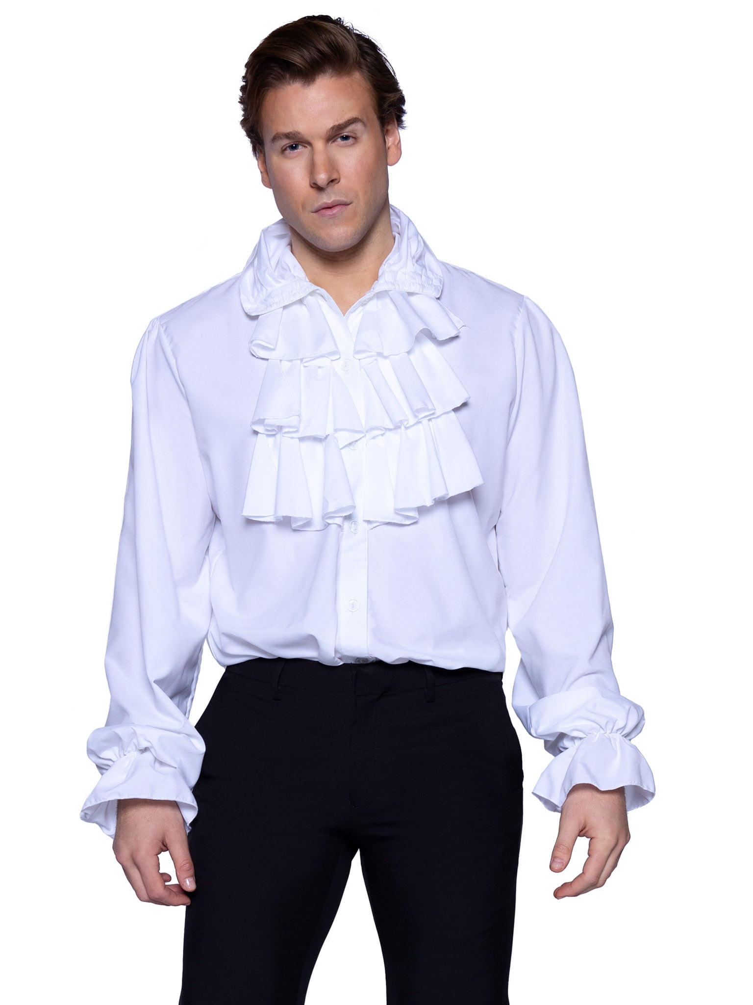 Leg Avenue Men's Ruffled Renaissance Shirt - Walmart.com