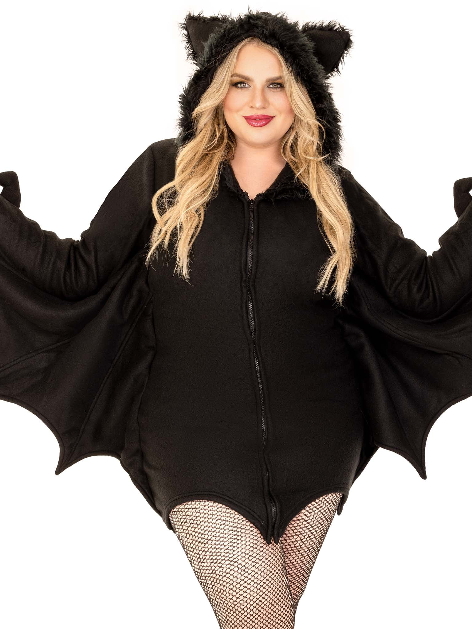 Leg Avenue Women's Cozy Bat Halloween Fancy-Dress Costume for Adult ...