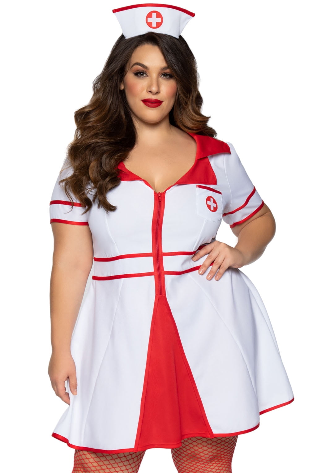 Leg Avenue Women's Plus Hospital Honey Sexy Nurse Costume - Walmart.com