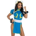 Leg Avenue Women's Street Fighter Chun-Li Costume, Blue, Medium/Large ...