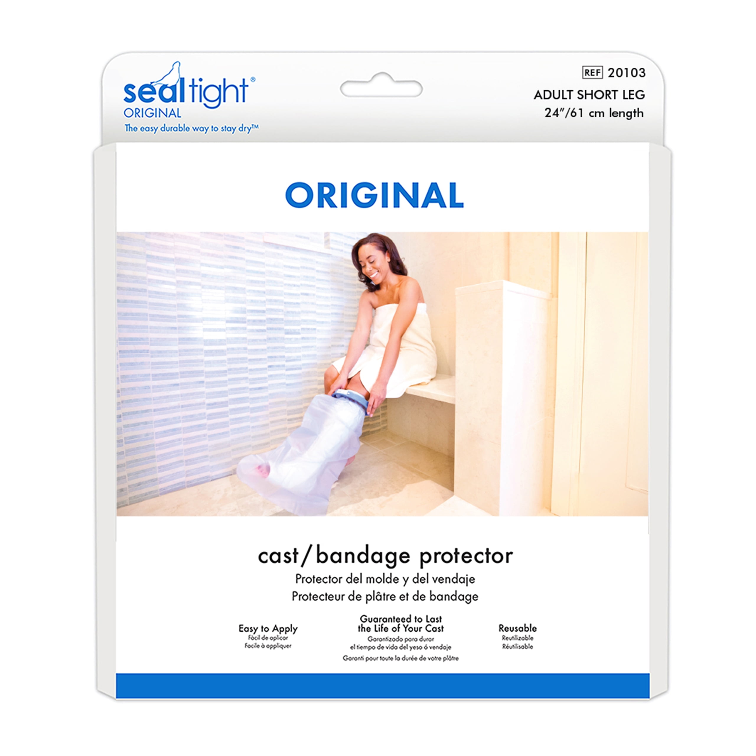 SEAL-TIGHT Medium Short Leg Cast Protector HSA/FSA Eligible - Walmart.com
