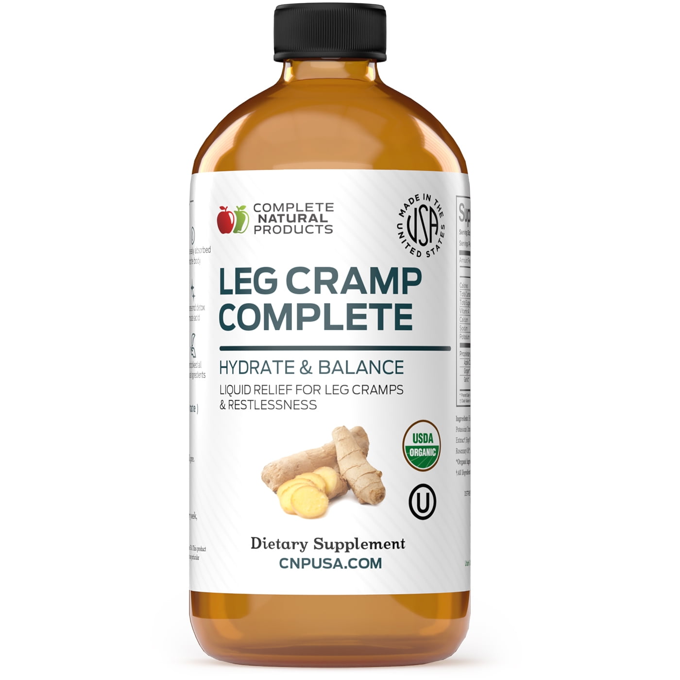 Leg Cramp Complete - Natural Liquid Amish Leg Cramp Remedy, Organic ...