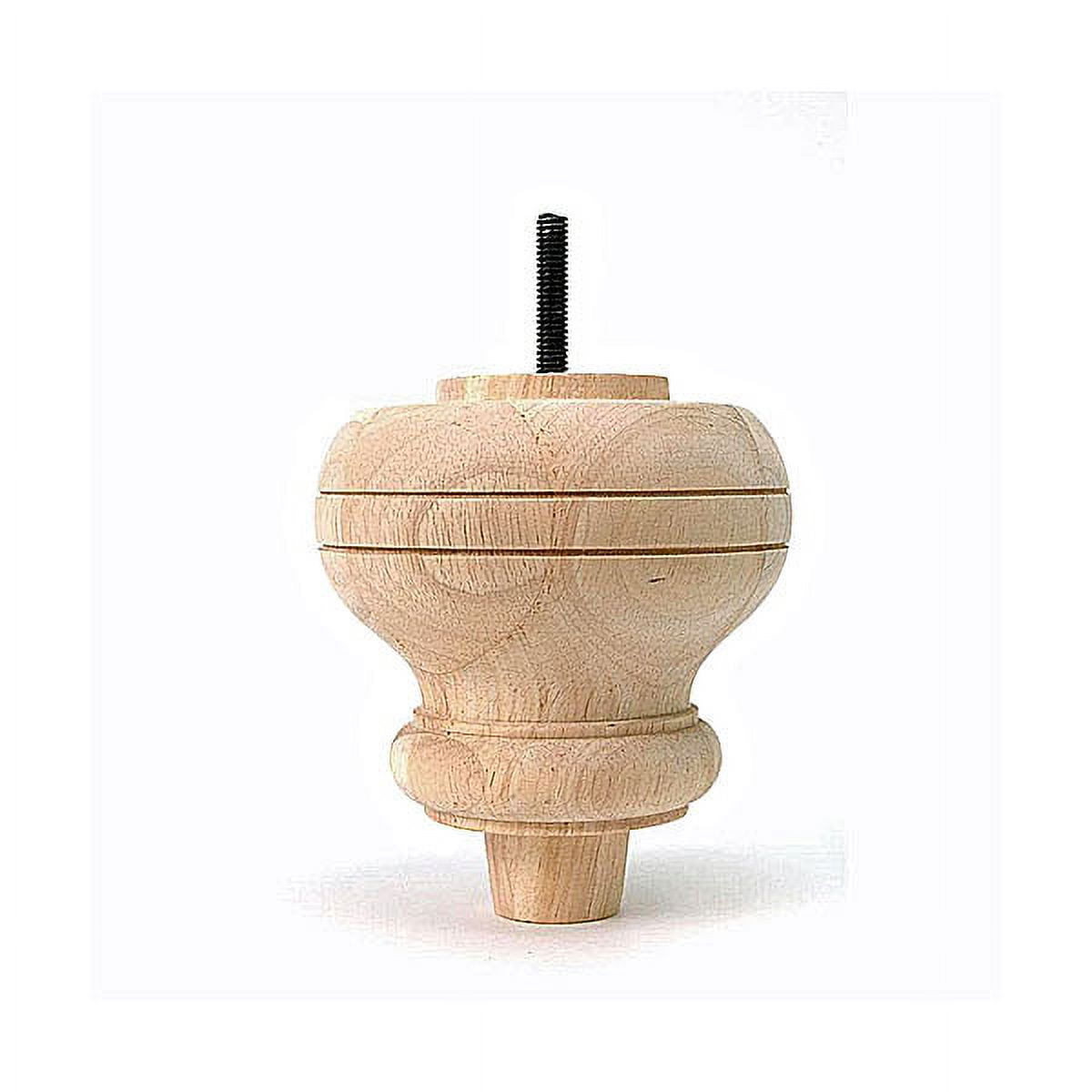 Leg Daddy 4 3/4" Unfinished Spool Foot Sofa Leg, Set of 2 (M10 ...