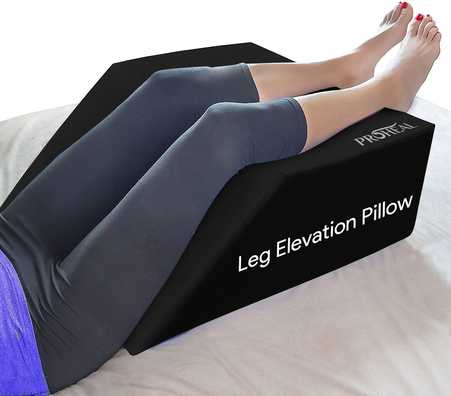 Leg Elevation Pillow - Foam Bolster Leg Pillow - Knee, Hip, and Back ...