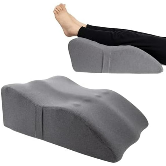 Leg Elevation Pillow with Soft Memory Foam, Wedge Pillow for Reading ...