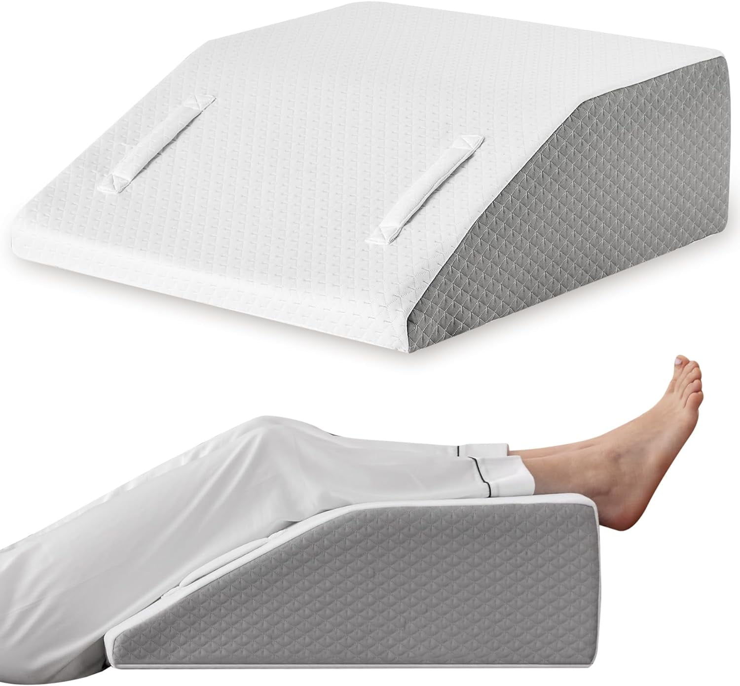 Leg Elevation Pillow for After Surgery, 8inch Foam Leg Elevating Pillow ...
