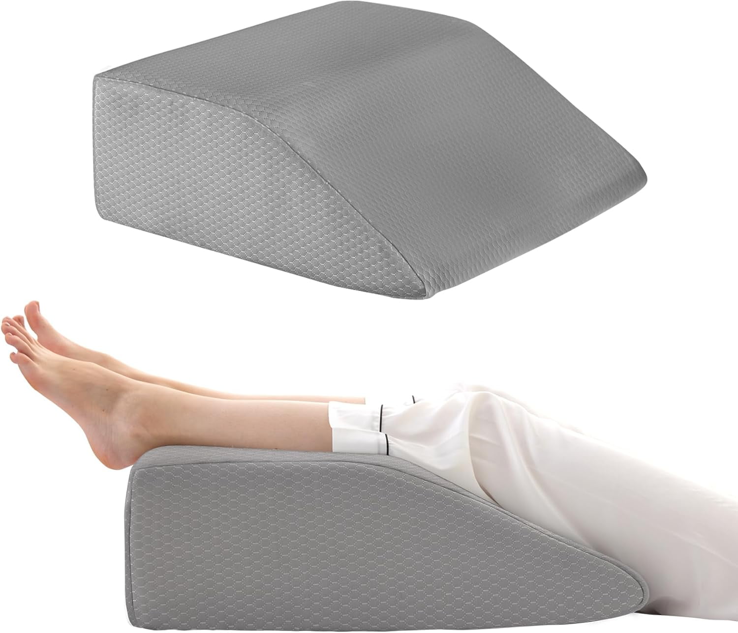 Leg Elevation Pillows, Leg Pillows for Sleeping, Cooling Gel Memory ...