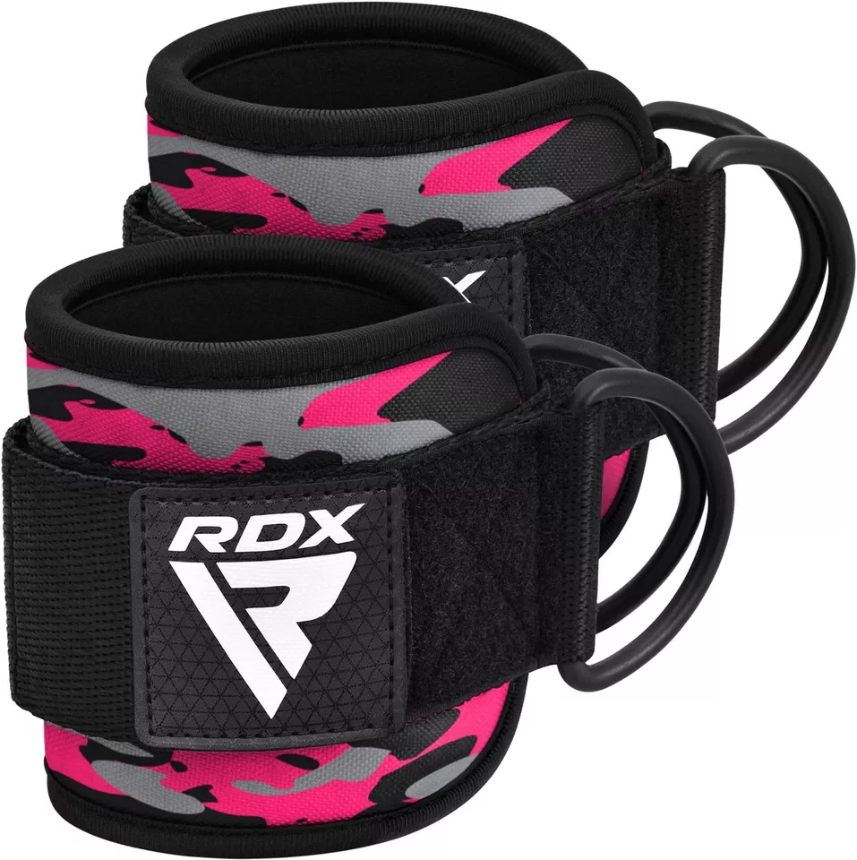Leg Extension Ankle Straps by RDX, Gym Straps, Leg Press Machine, Glute ...