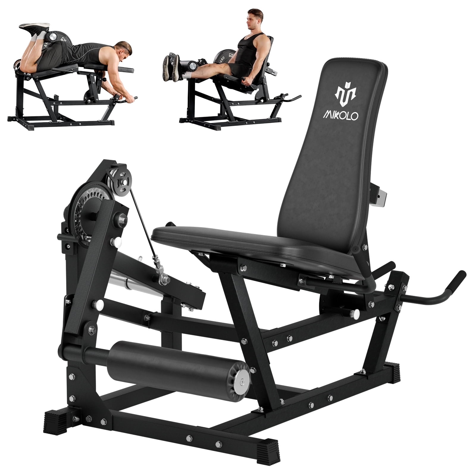 Syedee Leg Extension and Curl Machine, Adjustable Leg Curl Machine ...