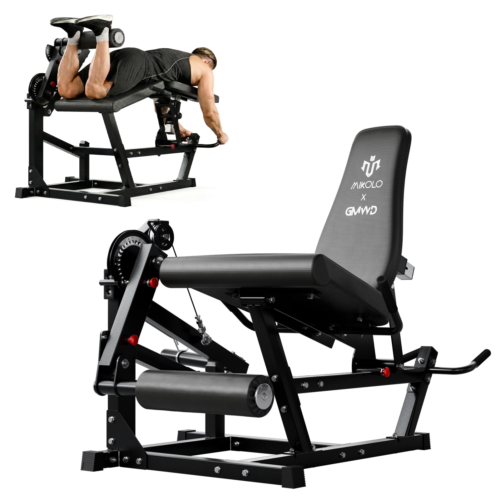 Syedee Leg Extension and Curl Machine, Adjustable Leg Curl Machine ...