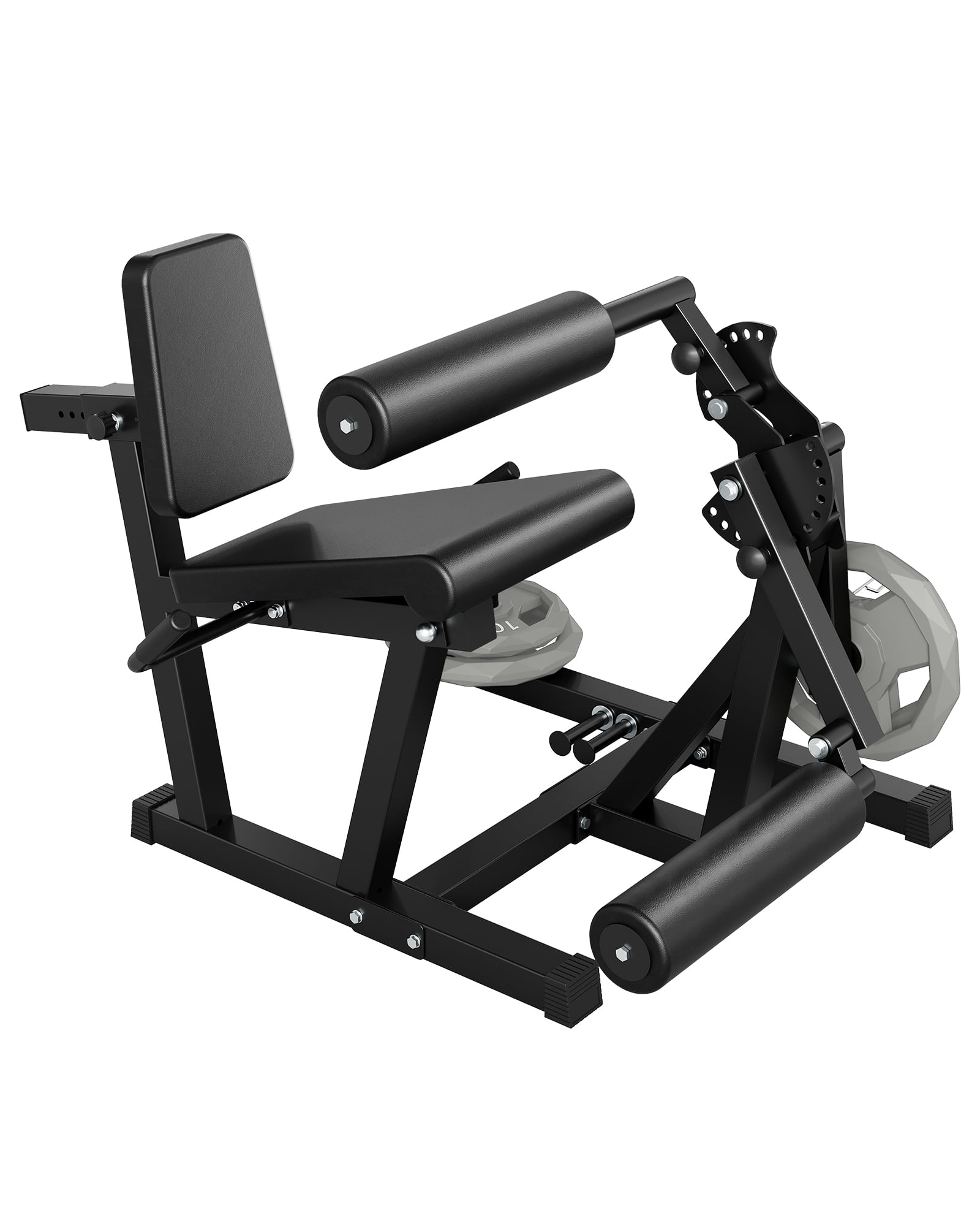 Leg Extension and Curl Machine, Adjustable Lower Body Leg Press Machine ...