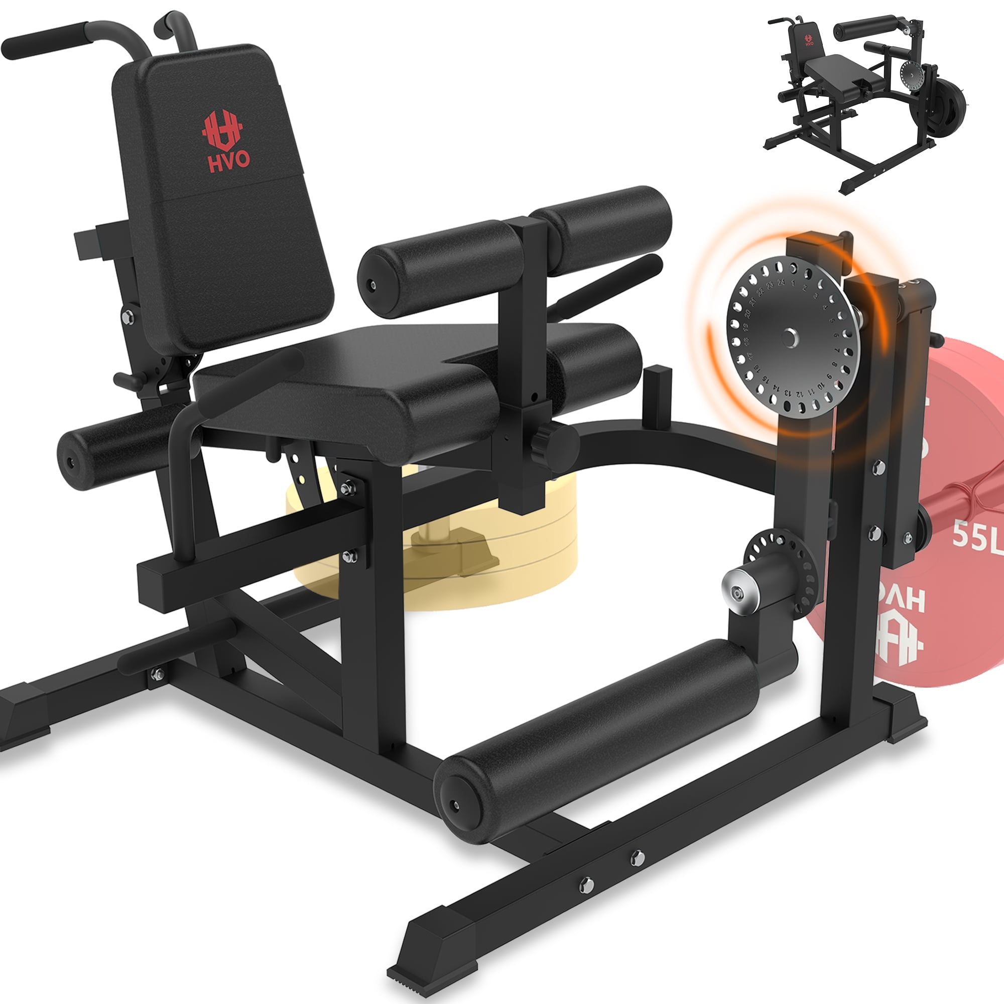 HVO Leg Extension and Curl Machine with Plate Loaded in Home Gym ...