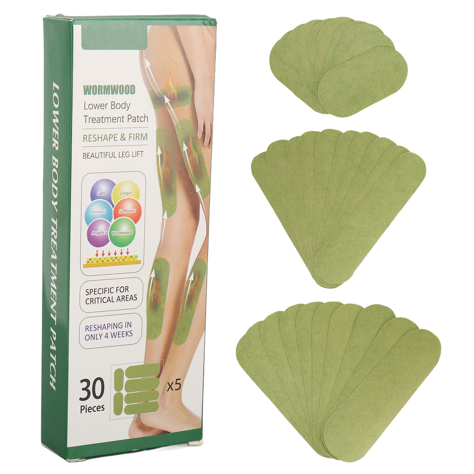 Leg Lift Patch Skin Firming Mild Herbal Smell Wormwood Thigh Calf Hip Lifting Tape For Lower