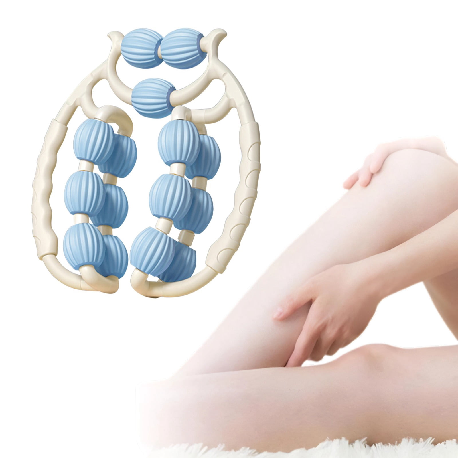 Leg Massage Roller, Circular Leg Clamp Roller, Handheld Cellulite ...