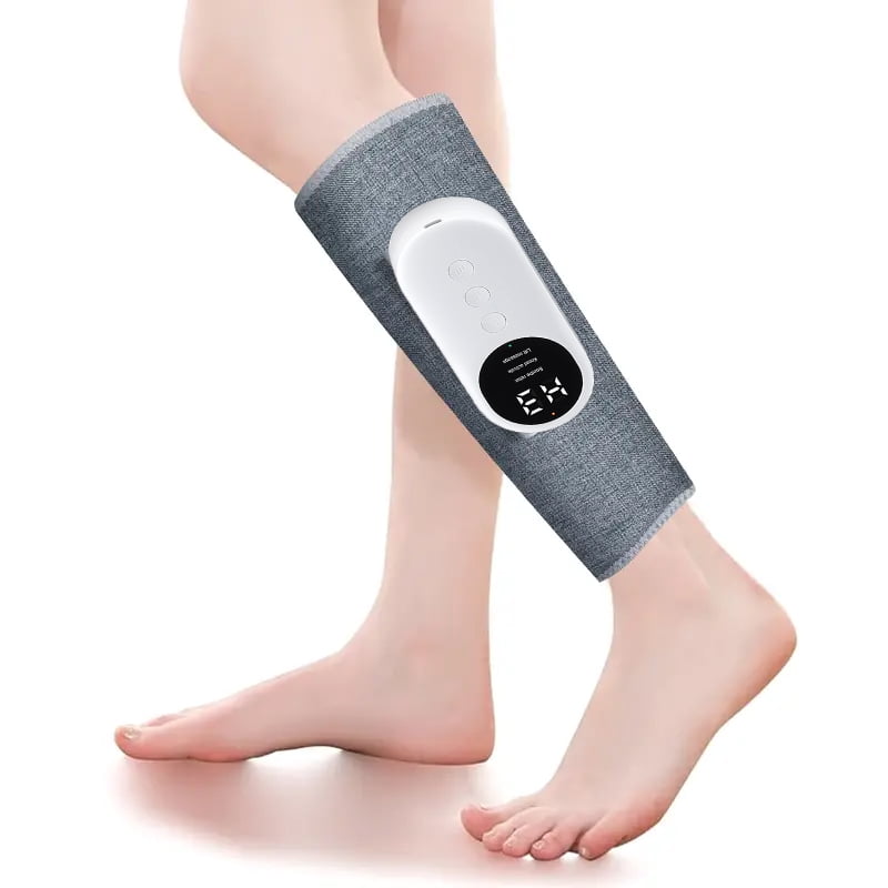 Leg Massager, Calf Air Compression Massager with Heat, Cordless Air ...