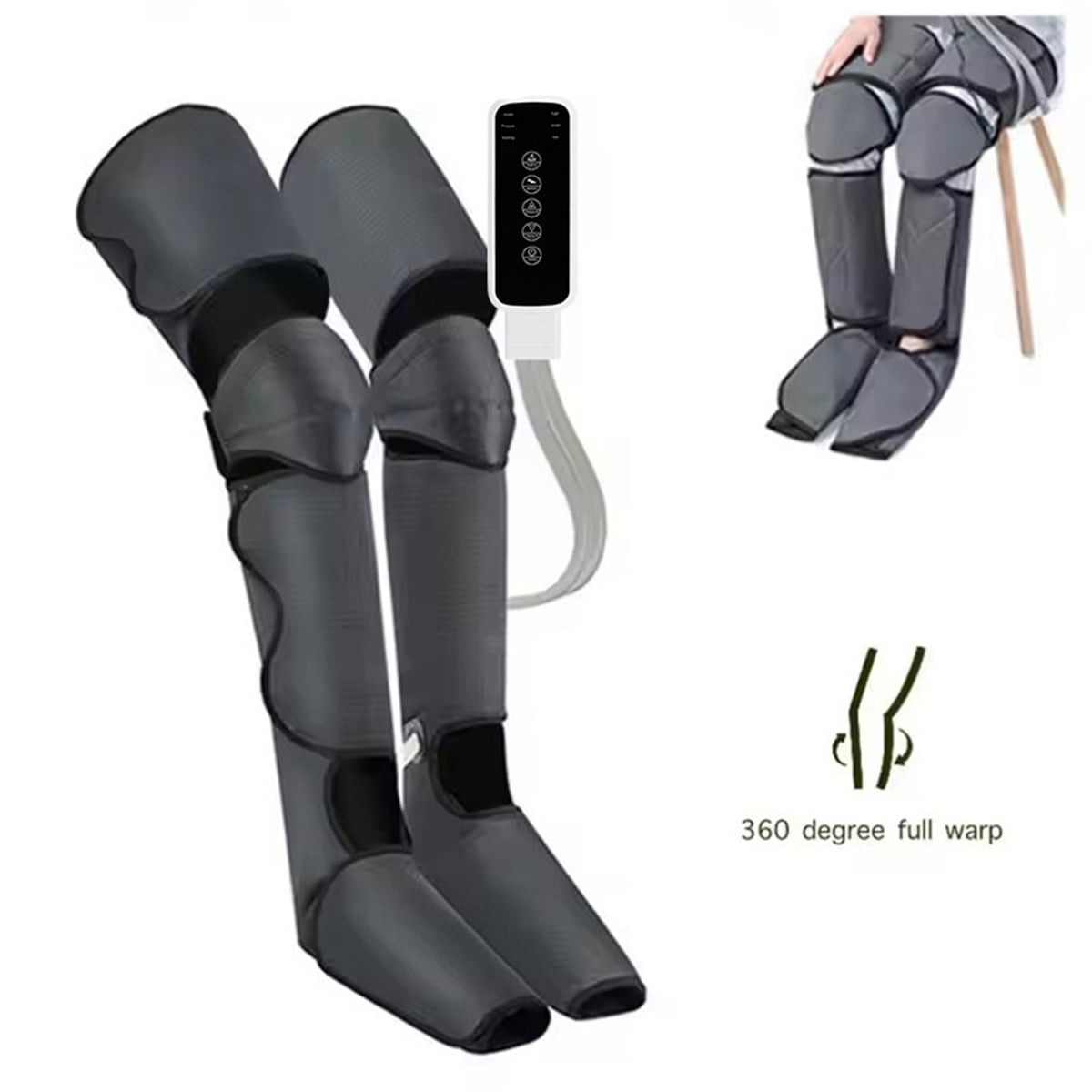 Leg Massager with Heat and Air Compression, Leg Compression Massager ...