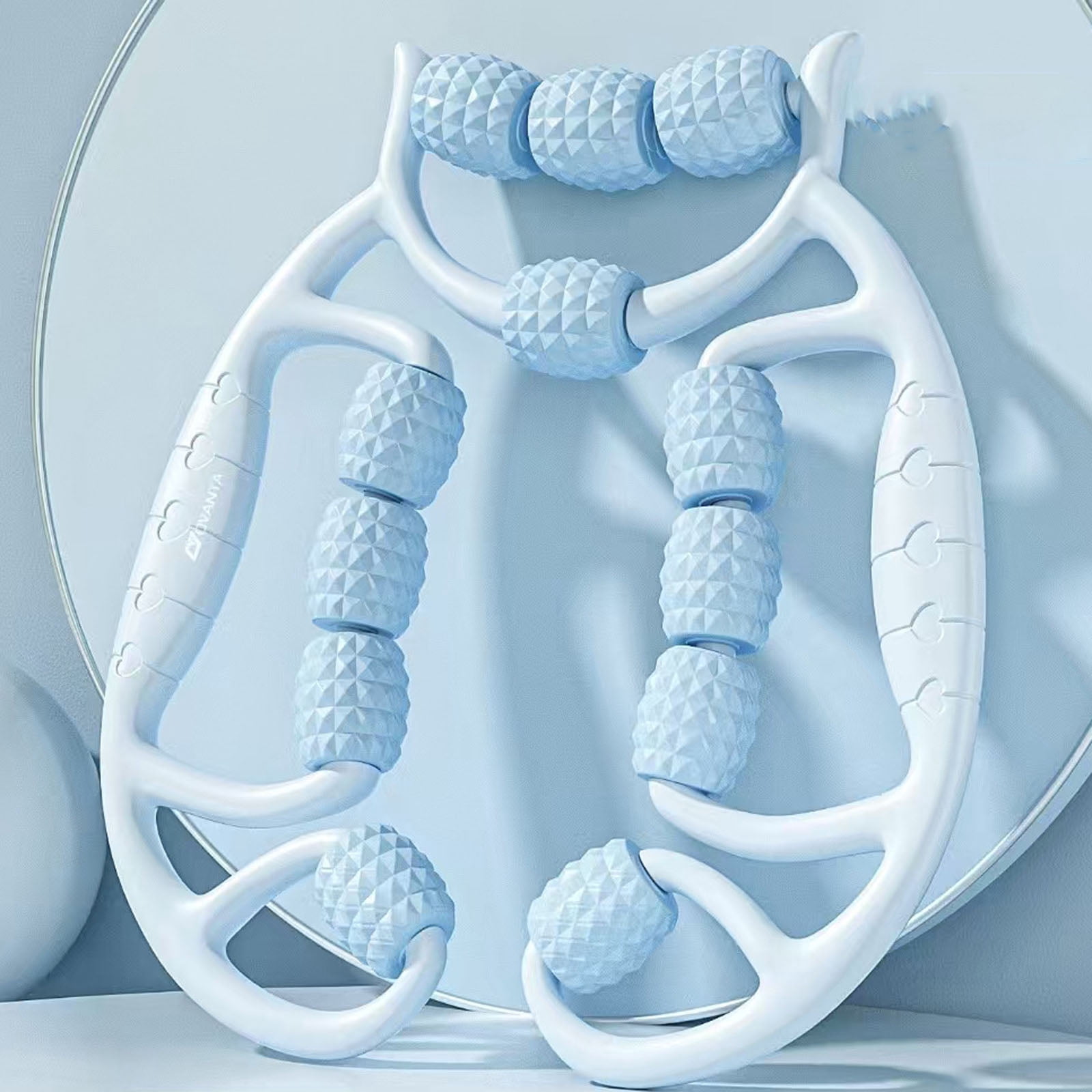 Leg Massager Ring Shaped Clamp-On Leg Massage Roller - With 360 ...